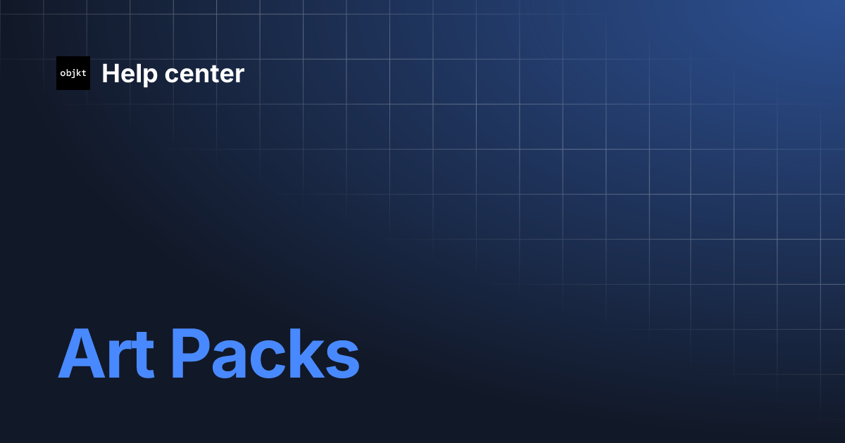 Art Packs | Documentation