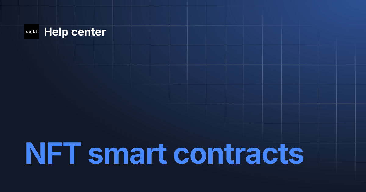 NFT smart contracts | Help center